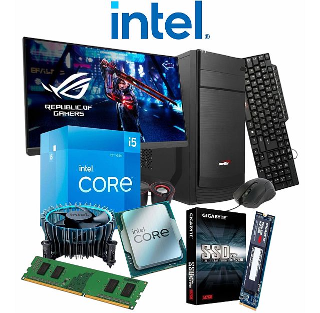 PC INTEL CORE I5 12400F 32GB D5 500GB NV3 H610M RTX 5050